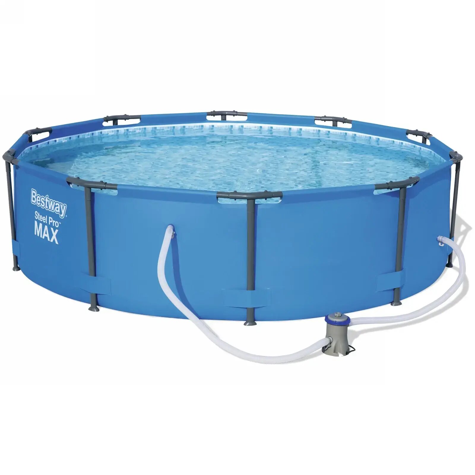 Бассейн каркасный Bestway Steel Pro MAX 305х76 см, прочный, с фильтром 1249 л/ч