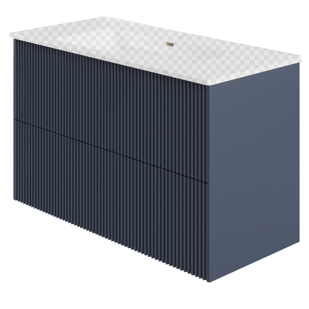 Тумба под раковину La Fenice Terra 100 FNC-01-TER-BG-100-2 синий матовый