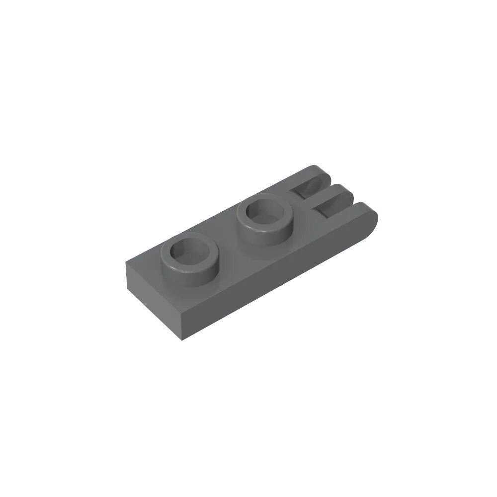 Пластина Lego 1x2 с 3 пальцами, Цвет: 072