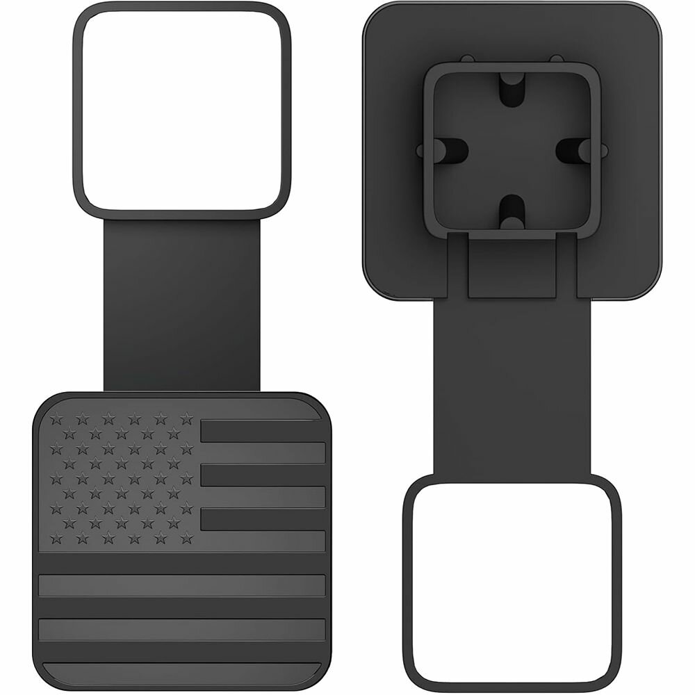 2-дюймовая крышка сцепного устройства прицепа с резиновой заглушкой, крышка трубки сцепного устройства с американским флагом