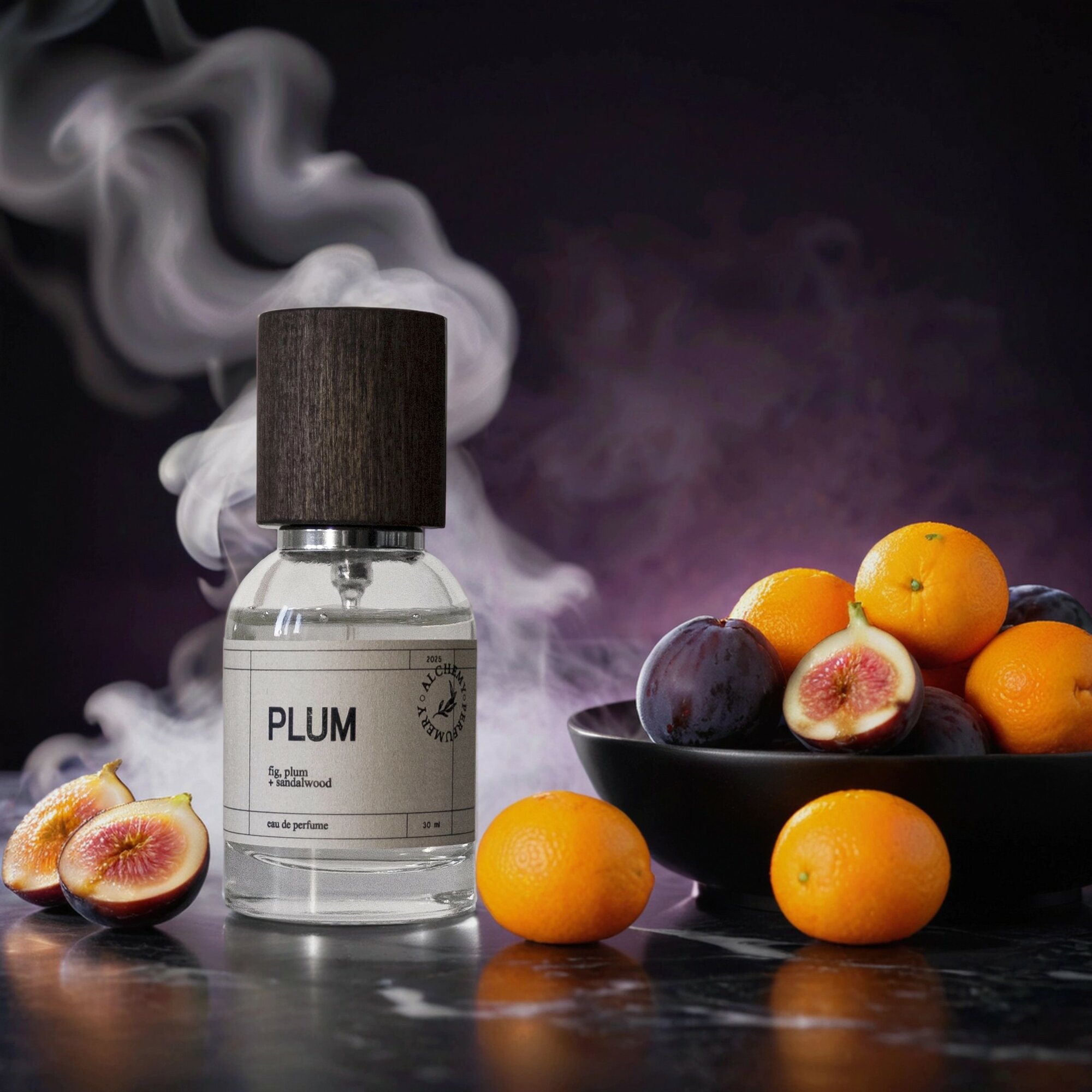 Парфюмерная вода "Plum" алтайского бренда нишевой парфюмерии Alchemy Perfumery, фруктово-цветочный аромат, 30 мл.