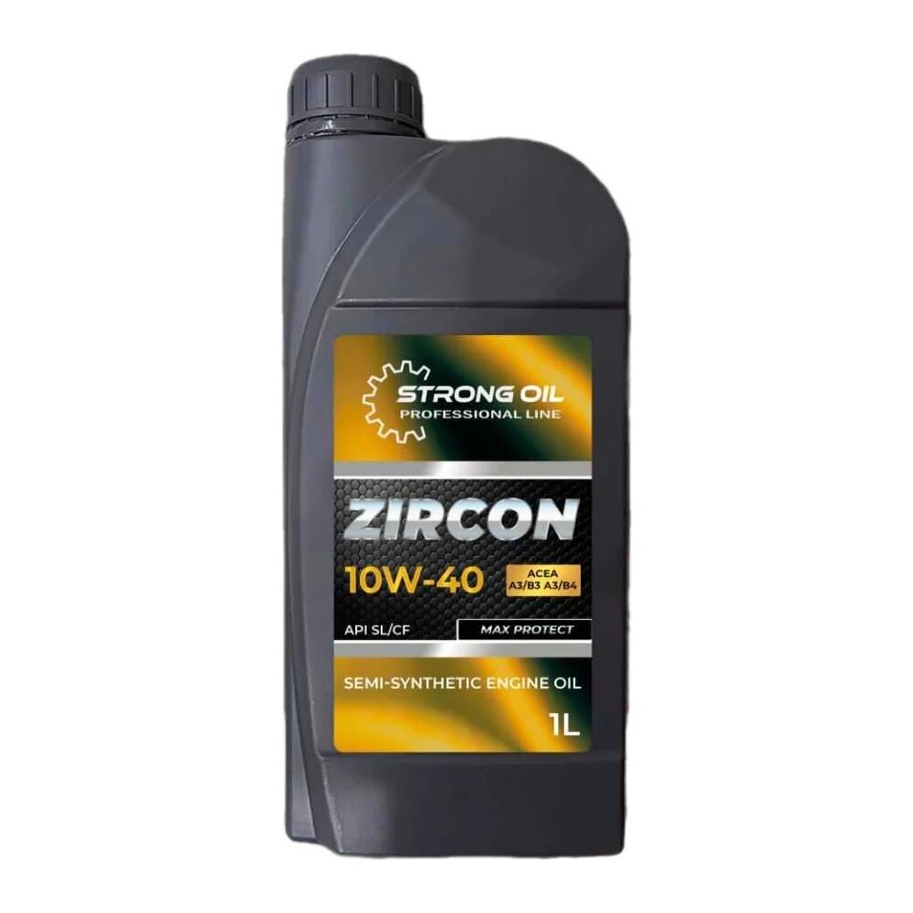 Полусинтетическое масло STRONG OIL ZIRCON ENGINE 10W-40 канистра API SL/CF A3/B3 A3/B4 для легковых и грузовых авто