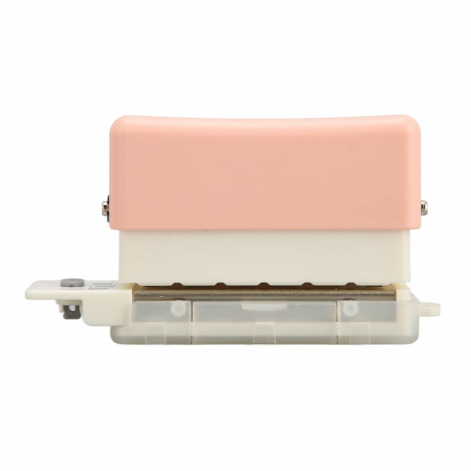 Портативный ручной дырокол для бумаги с 6 отверстиями, глубина перфорации 7 мм, ABS-пластик, симпатичный дизайн, розовый, для офисного использования