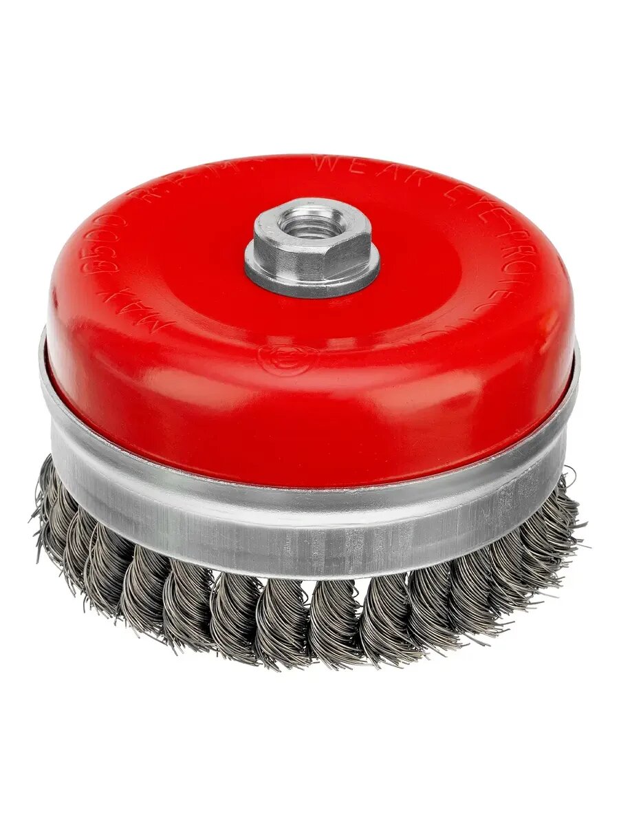 Щетка для УШМ 125мм, М14, "чашка", Matrix 74674