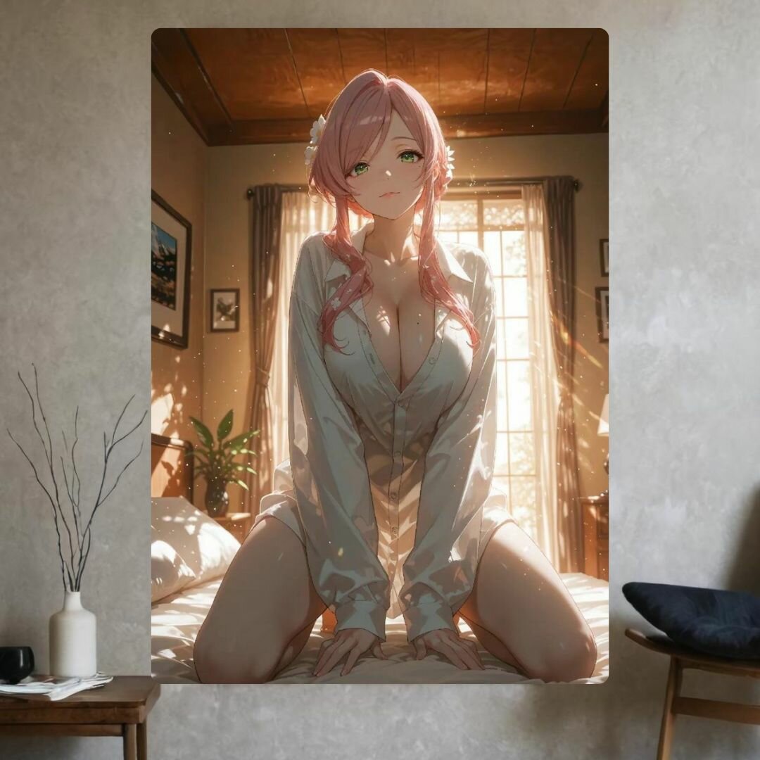 Картина на металле (Аниме), Девушка, 20*30см