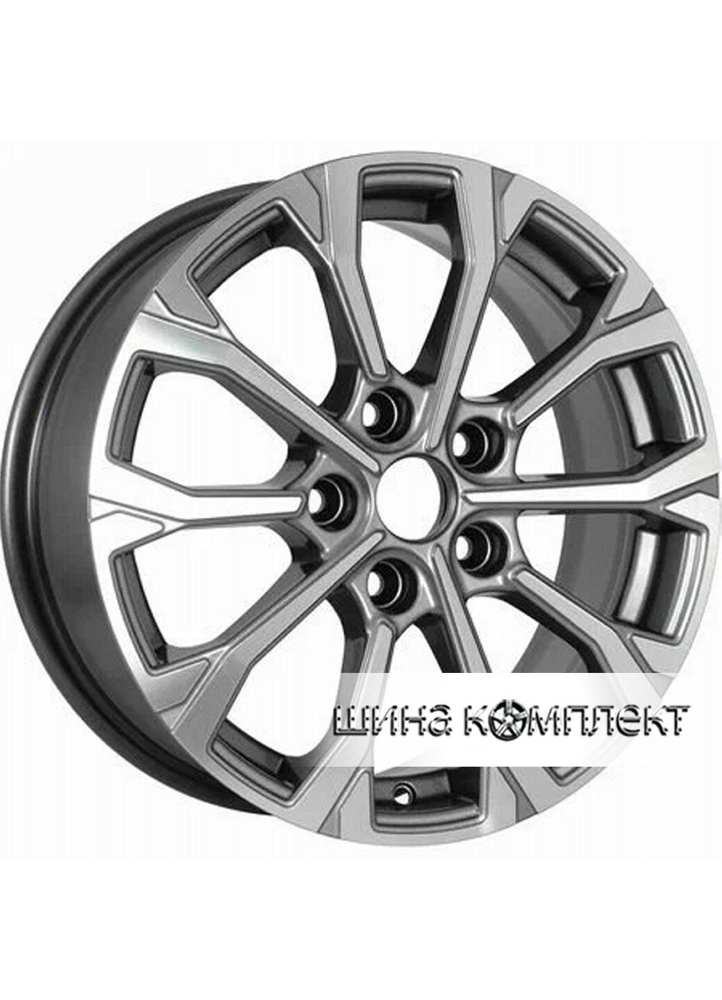 Колесный диск Khomen Wheels KHW1605 6,5x16 5x114,3 ET45 67,1 Gray-FP литой для автомобиля