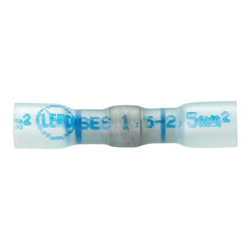 Соединитель термоусадочный под обжим и пайку, синий, Wurth (50 шт)