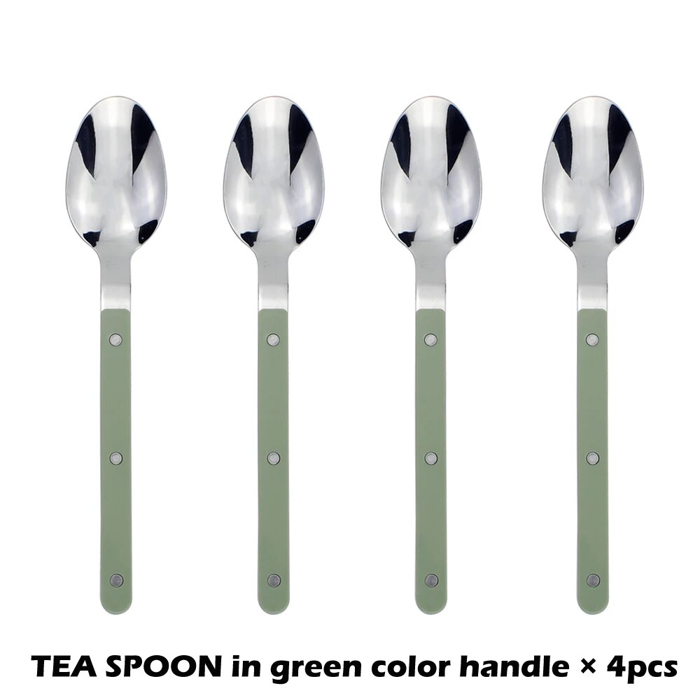 Набор столовых приборов зеленый, 4 Green TSpoons