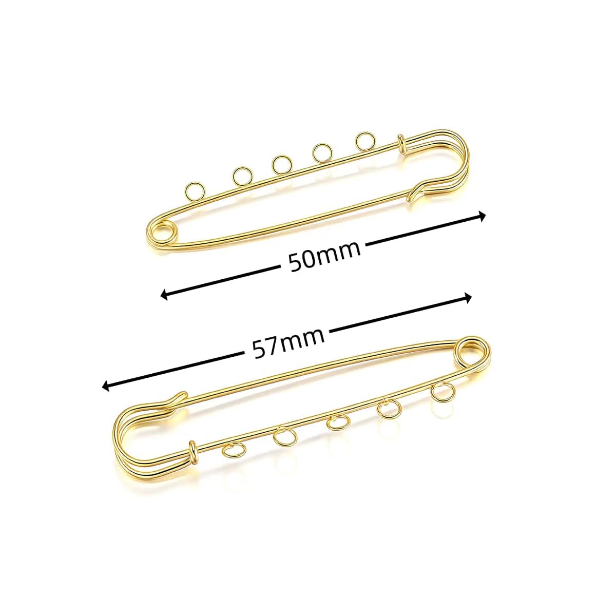 10-15 шт, металлическая булавка, брошь, пустая основа, броши, булавки, застежки с 5 кольцами для DIY, принадлежности для изготовления ювелирных изделий, аксессуары