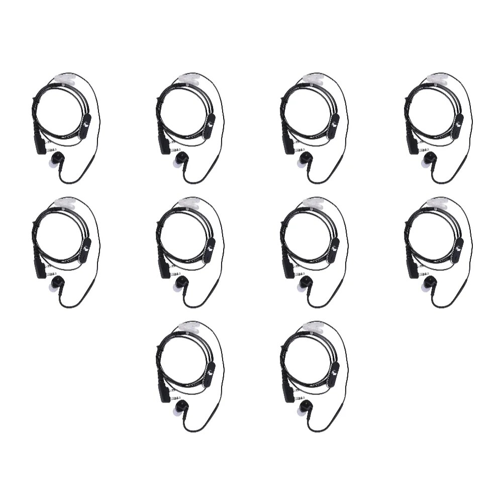 Спортивные наушники 2 штырька гарнитура шумоподавление наушники PTT микрофон Аксессуары Черный для BAOFENG Retevis радио