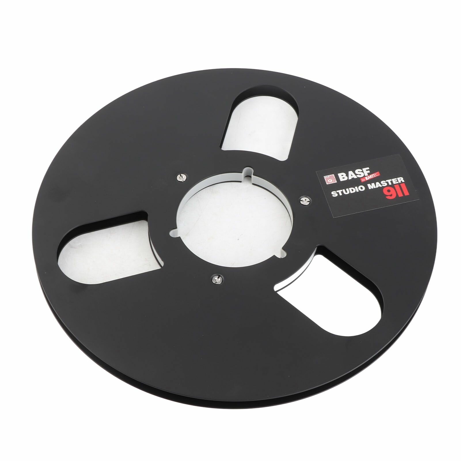 Пустая катушка для ленты из алюминиевого сплава 10 дюймов 1/4 дюйма для магнитофона, прочная, подходит для машинки для открывания дисков, совместима с NAB Black