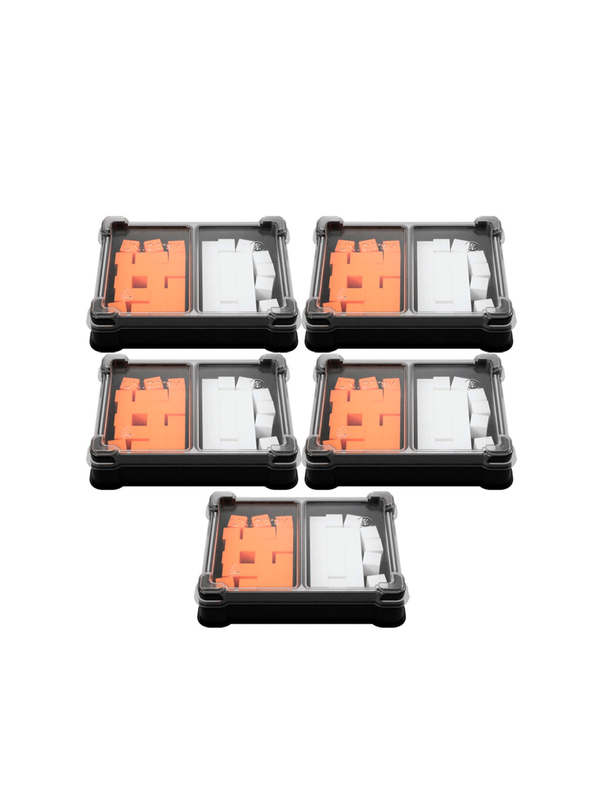 Набор игронайзеров Meeple House: Универсальный модуль Token TWO черный 5 шт.