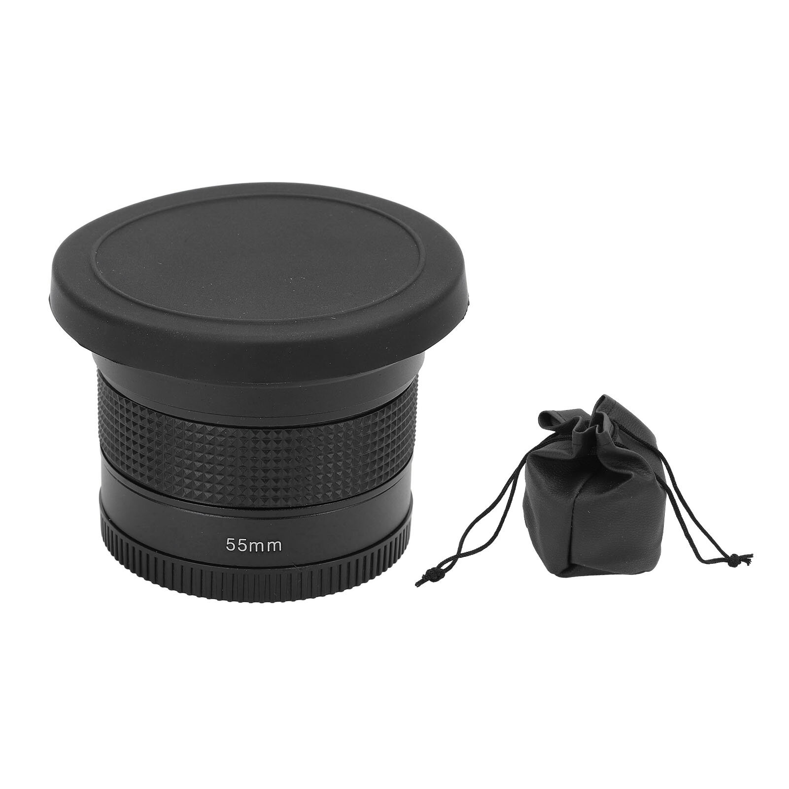 Линза Fisheye 0,35x Super Angle Panoramic Macro 2 в 1 съемный объектив, совместимый с 55 мм / 2,17 дюйма