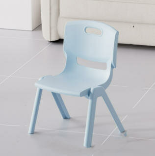 Бытовой переносной стул со спинкой, пластиковый табурет 32 * 30 * 46 см-высота сидения 23 см, синий