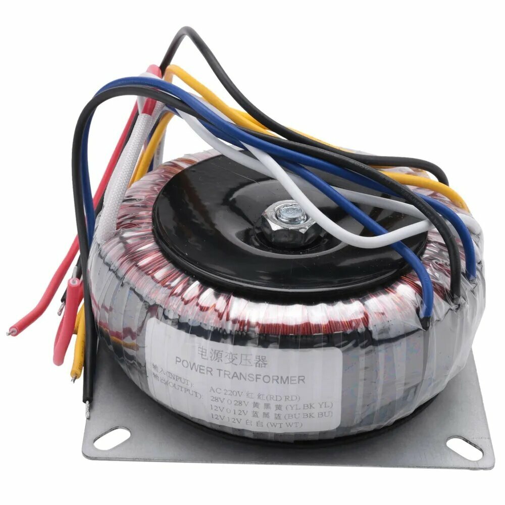 Двойной трансформатор переменного тока 28 В 12 В мощностью 200 Вт для предусилителя усилителя