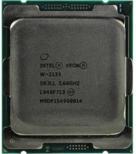 Серверный процессор Intel Xeon W-2133 (CD8067303533204S R3LL) OEM - LGA 2066, 6 x 3,6 ГГц, L3 - 8,25 МБ, DDR4-2666 МГц, TDP 140 Вт
