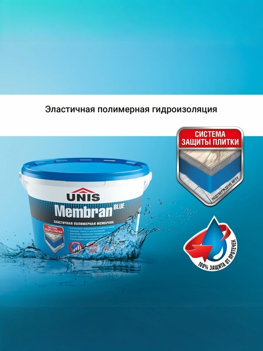 Мембрана гидроизоляционная юнис BlueMembran (4кг)