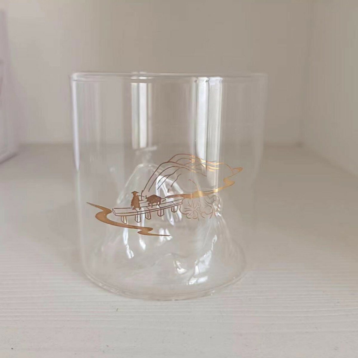 Бокал «Снежная гора», красочный бокал для вина с изображением горы Фудзи, бокал «Виски-гора», бокал с видом на горы, изделия из стекла ручной работы.