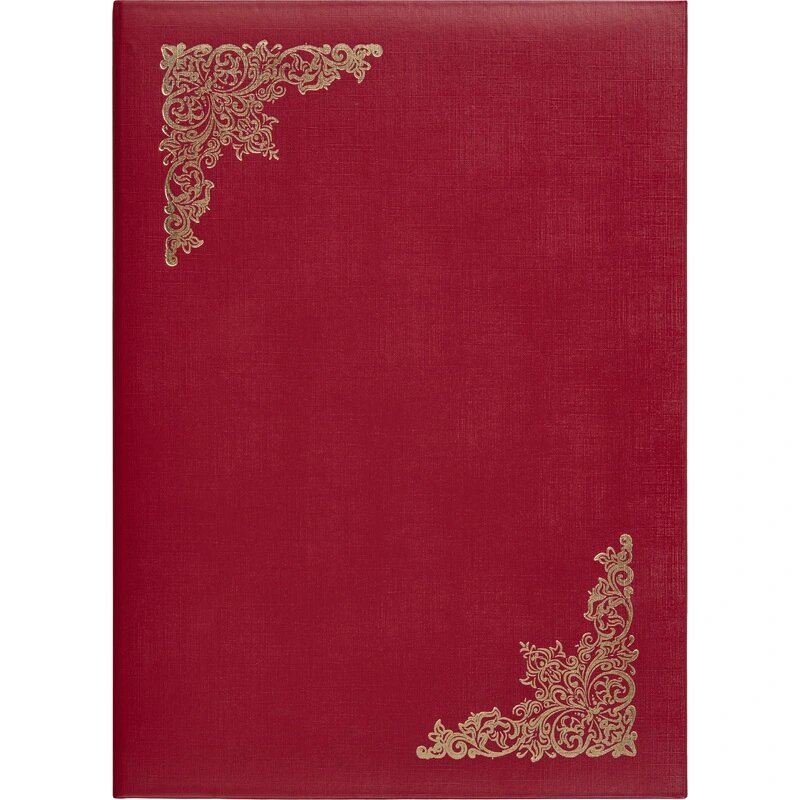 Папка адресная с виньеткой бумвинил с поролоном