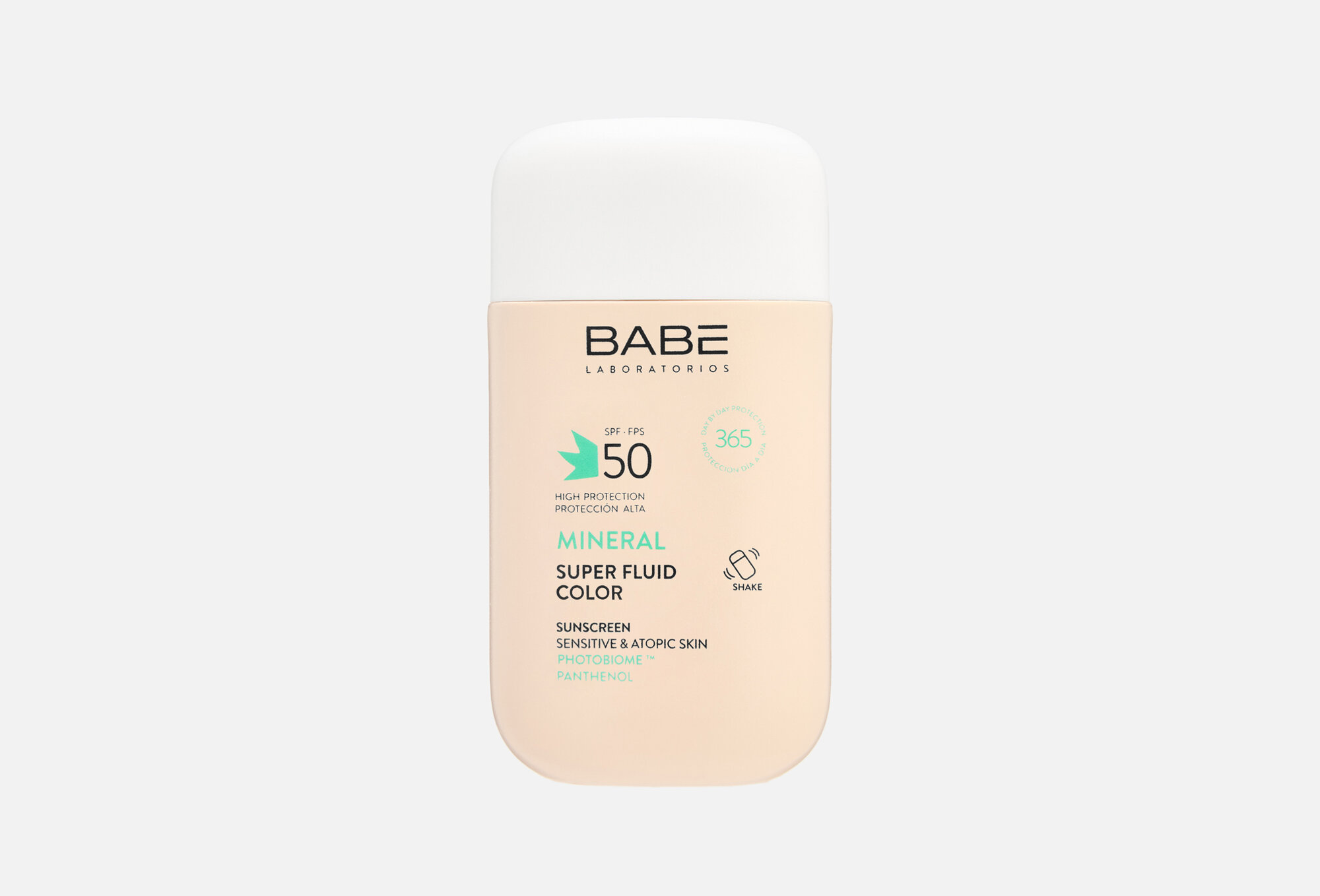 Солнцезащитный суперфлюид для лица SPF 50+ LABORATORIOS BABE mineral color 50 мл Универсальный