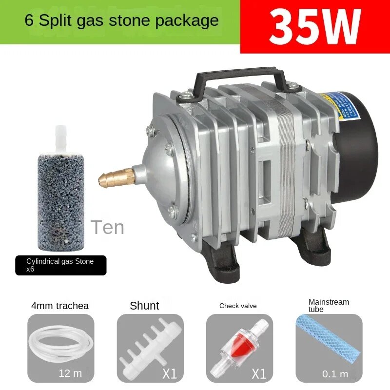 Resun воздушный компрессор для аквариума 70 л/мин, 220V-50HZ, Серый