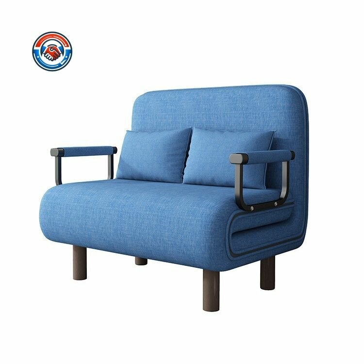 Трансформер диван-кровать шезлонг 3-в-1, темно-синий, 65x190 см, компактный мебель-трансформер для маленькой квартиры, скандинавский стиль