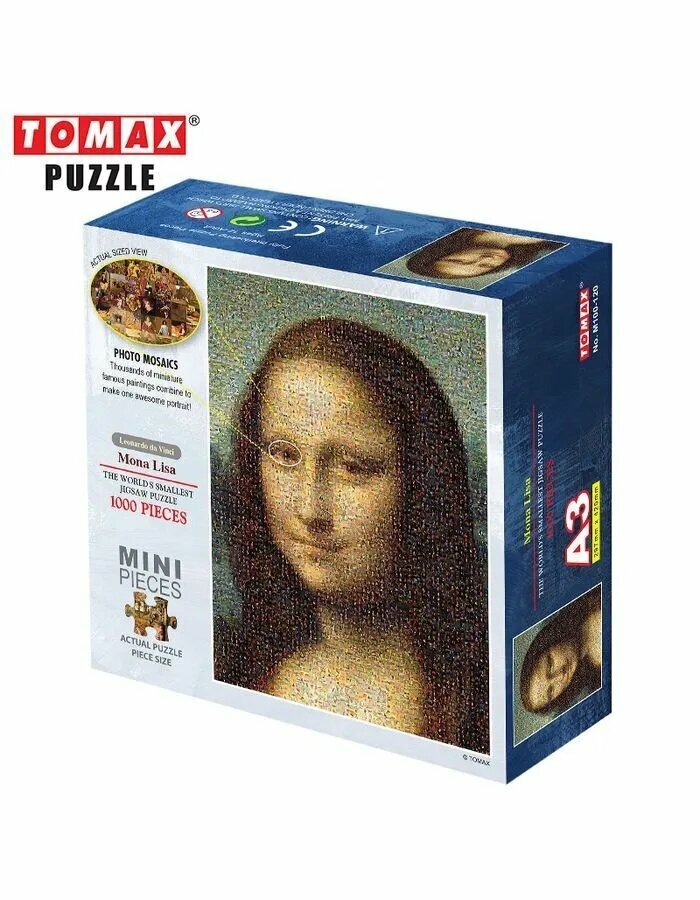 Пазл Tumei "Мона Лиза" (1000 мини-деталей, серия "Знаменитые картины")