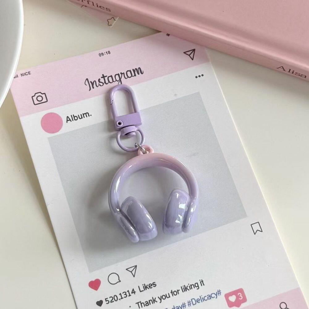 Брелок наушники на карабине