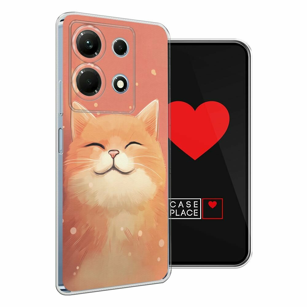 Чехол на Infinix Note 30 4G / Инфиникс Нот 30 4G с принтом "Довольный рыжий котик" — фото 1