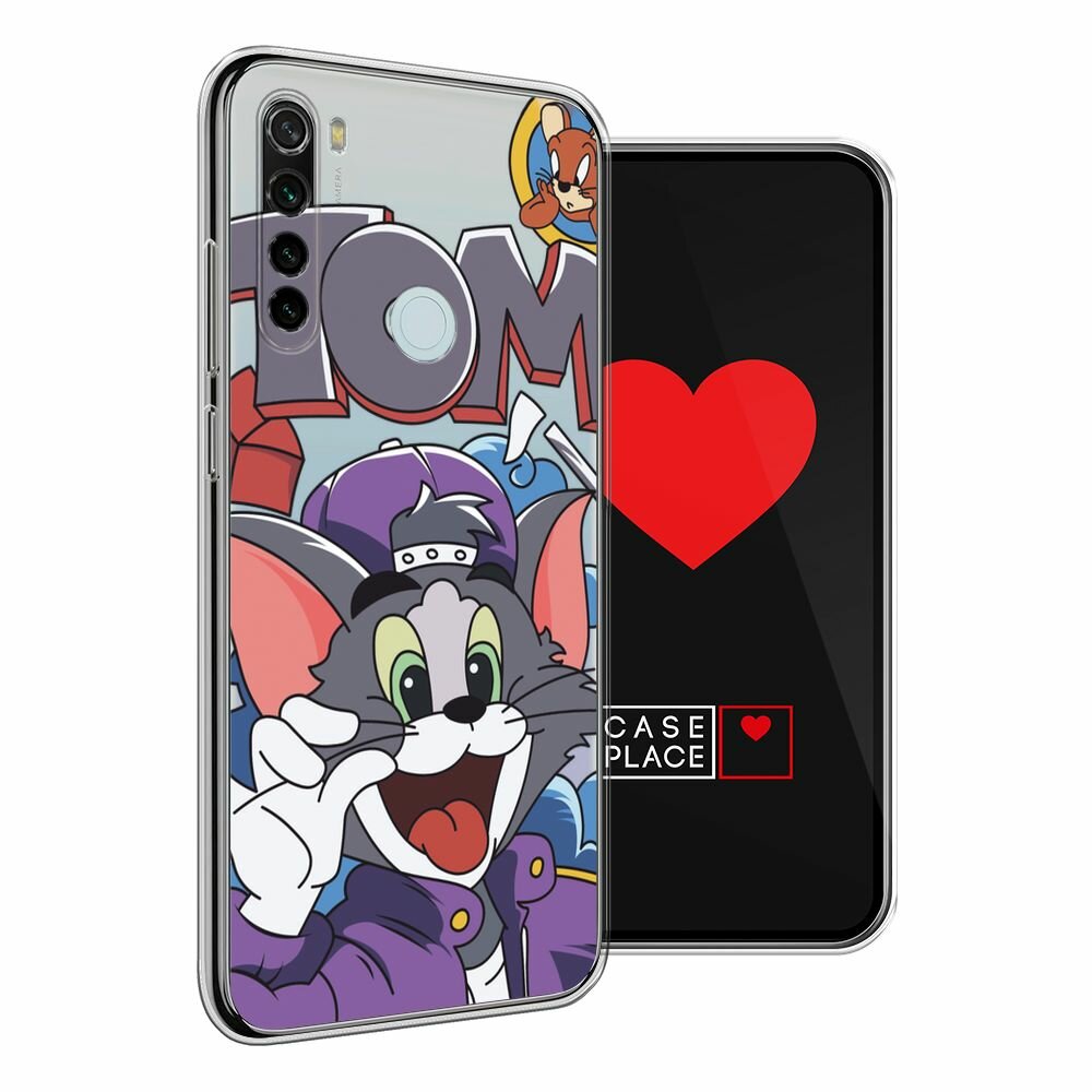 Чехол на Xiaomi Redmi Note 8T / Сяоми Редми Нот 8Т с принтом "Том в кепке", прозрачный — фото 1