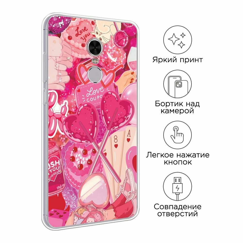 Чехол на Xiaomi Redmi Note 4 (MediaTek) / Сяоми Редми Ноут 4 (MediaTek) с принтом "Love coupon - 14 февраля" — фото 1