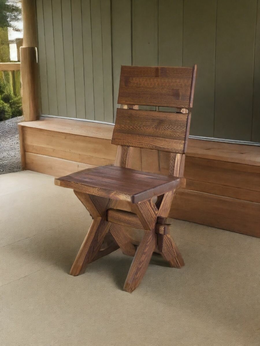 Стул деревянный Ирбея №10Н, 45х55х107 см. натуральное дерево, массив сосны 1, шт.