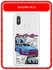 Чехол на Xiaomi Mi 8 / Сяоми Ми 8 с принтом "JDM коллаж", прозрачный