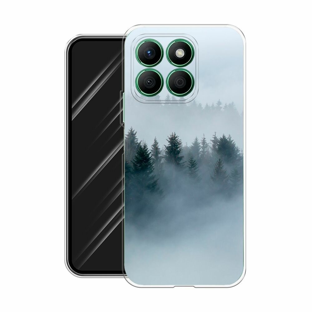 Силиконовый чехол на Honor X8B / Хонор X8B с принтом Лес в тумане — фото 1