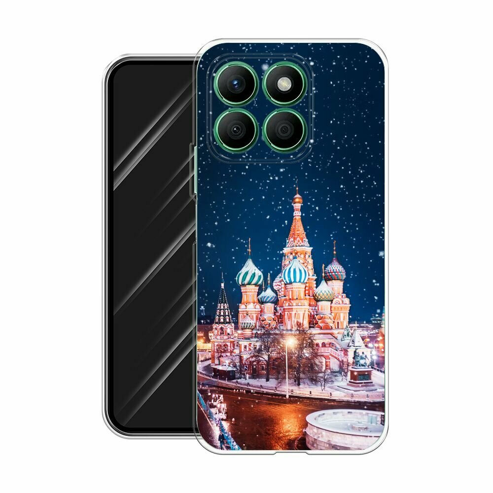 Силиконовый чехол на Honor X8B / Хонор X8B с принтом Москва 1 — фото 1