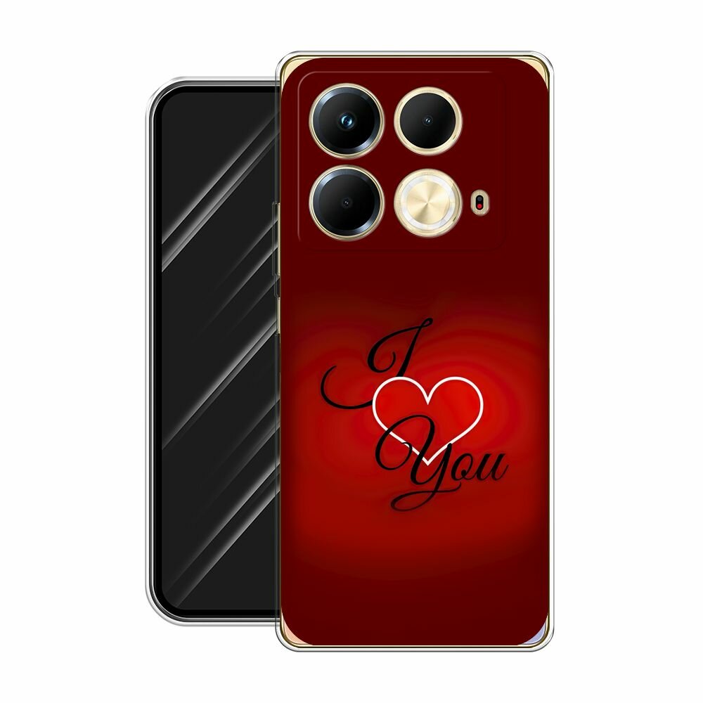 Чехол на Infinix Note 40 / Инфиникс Нот 40 с принтом I love you 3 — фото 1