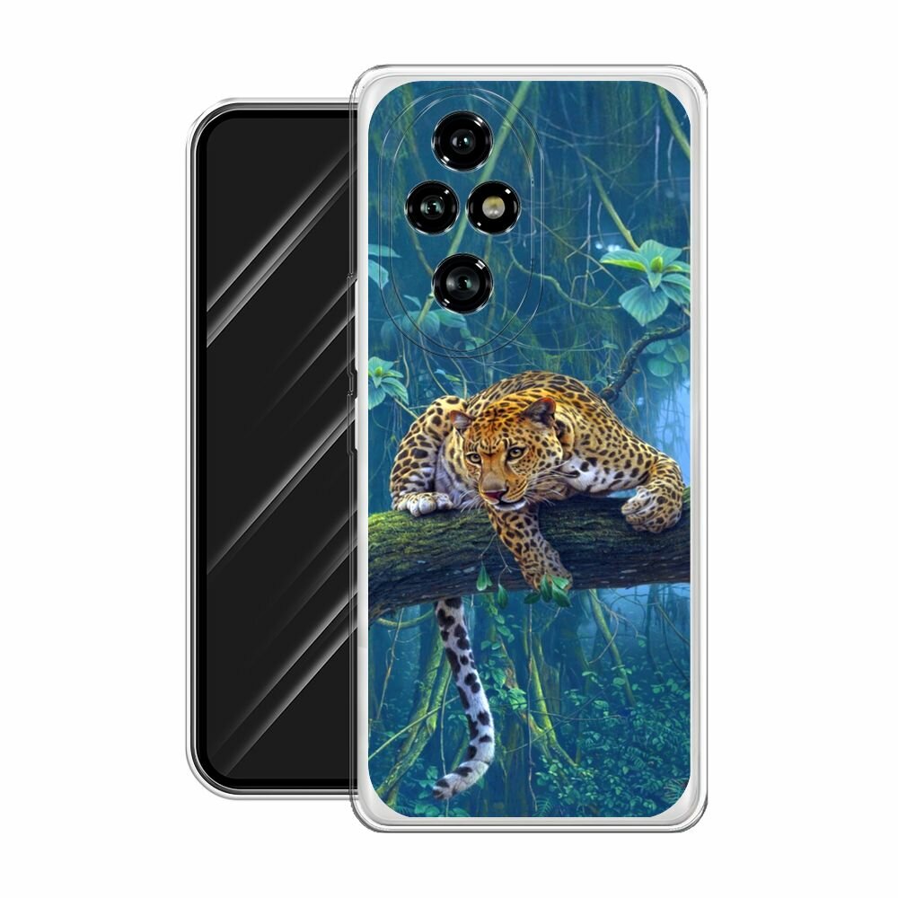 Чехол на Honor 200 Pro / Хонор 200 Про с принтом "Леопард охотник" — фото 1
