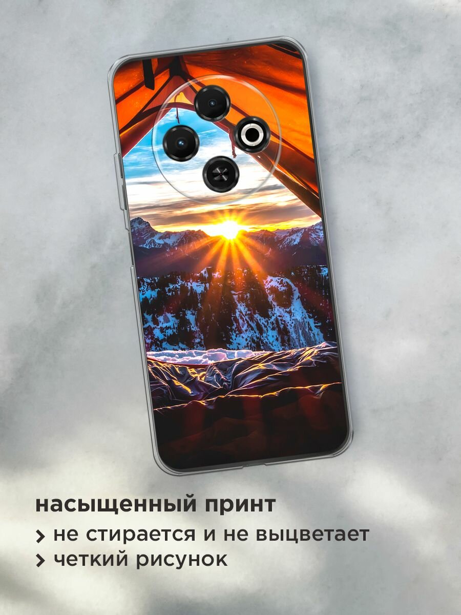 Чехол на Tecno Spark 30C / Текно Спарк 30C с принтом "Горы 7" — фото 1