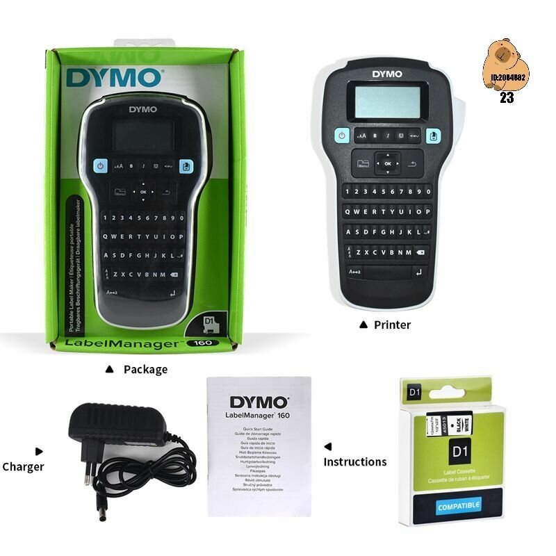 Принтер этикеток DYMO LabelManager 160, версия на английском языкеwf