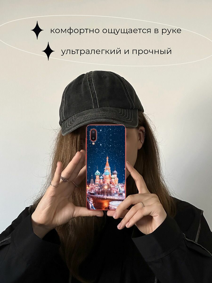Чехол на Samsung Galaxy A02 / Самсунг Галакси А02 с принтом "Москва 1" — фото 1