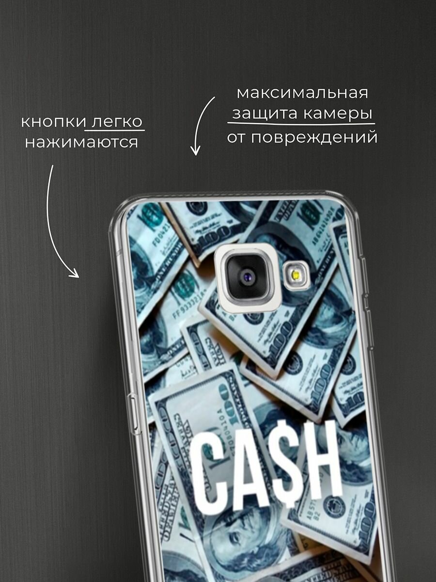 Чехол на Samsung Galaxy A3 2016 / Самсунг Галакси А3 2016 с принтом "Cash" — фото 1