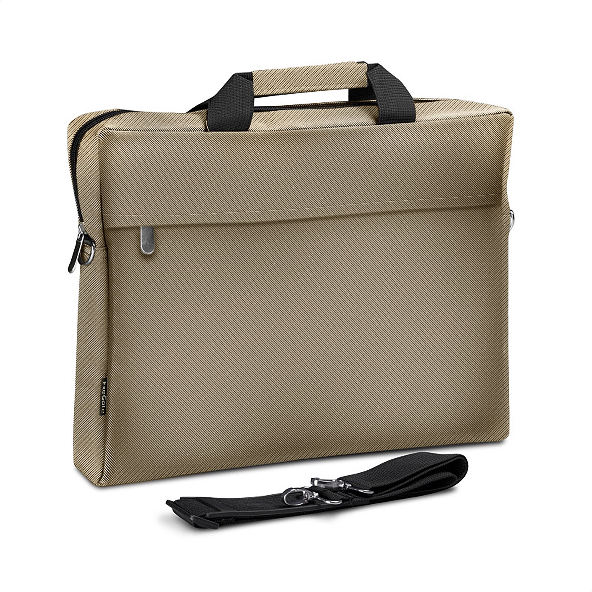 Сумка ExeGate Start S15 Beige, бежевая, полиэстер, для ноутбуков до 15.6" EX212309RUS