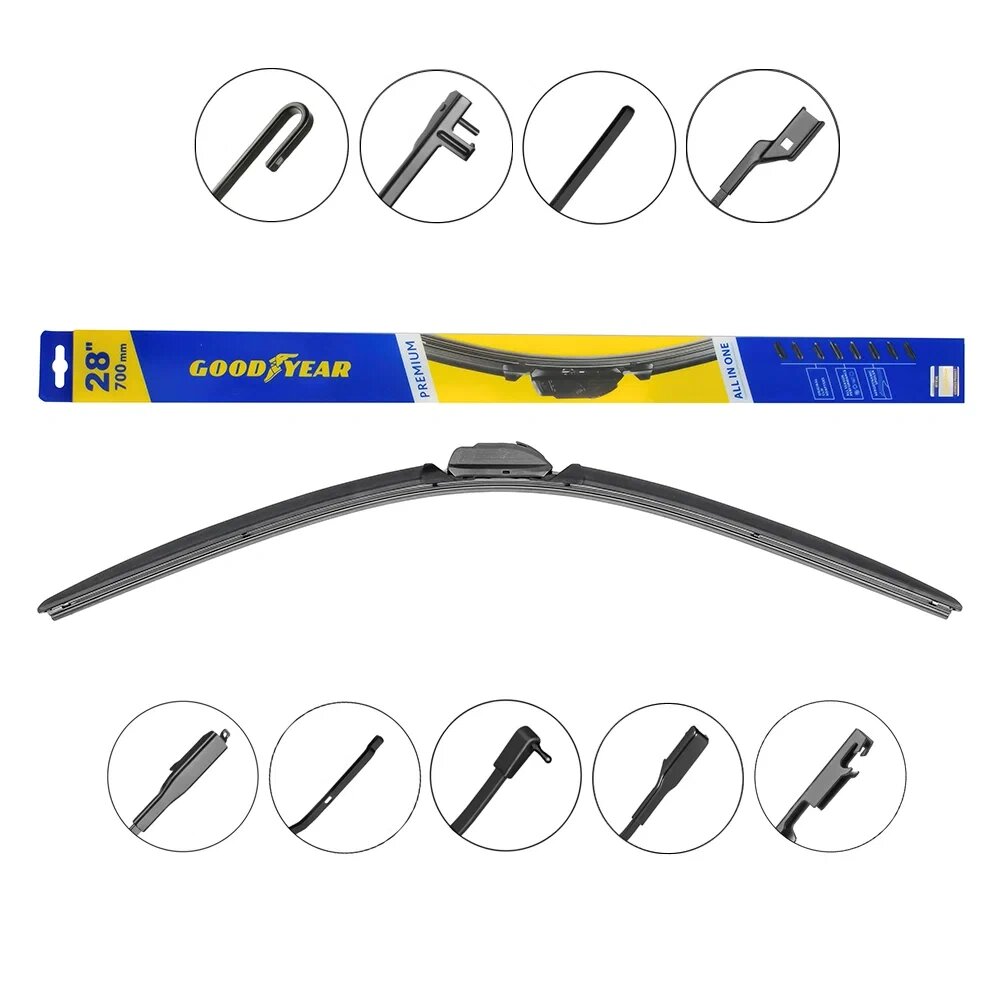 Щетка стеклоочистителя GOODYEAR PREMIUM GY000448 бескаркасная 700 мм