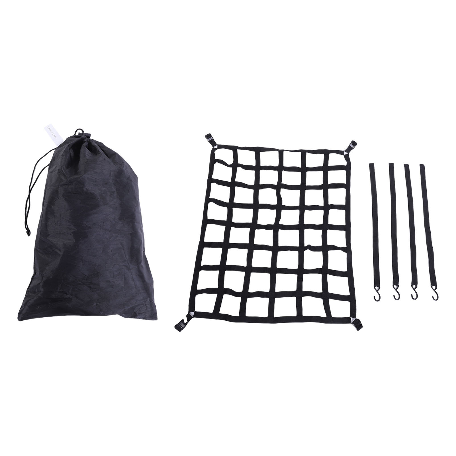 Грузовая сетка для пикапа, прочная несущая регулируемая многофункциональная сверхмощная багажник на крышу, сетка для грузовой корзины с S-крючком, 50x42 дюйма