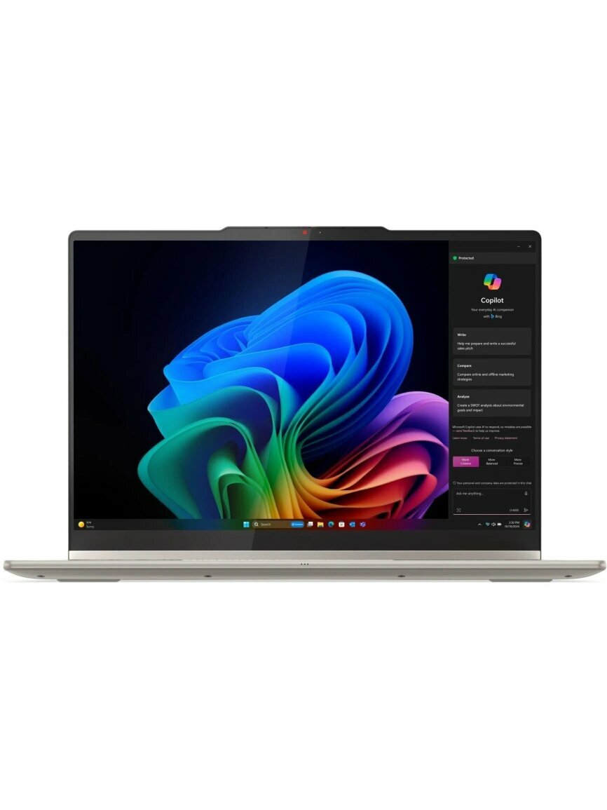 Ноутбук Lenovo 14" Yoga 7 14AKP10 Ryzen AI 5 340/24Gb/SSD1Tb/W11H/бежевый