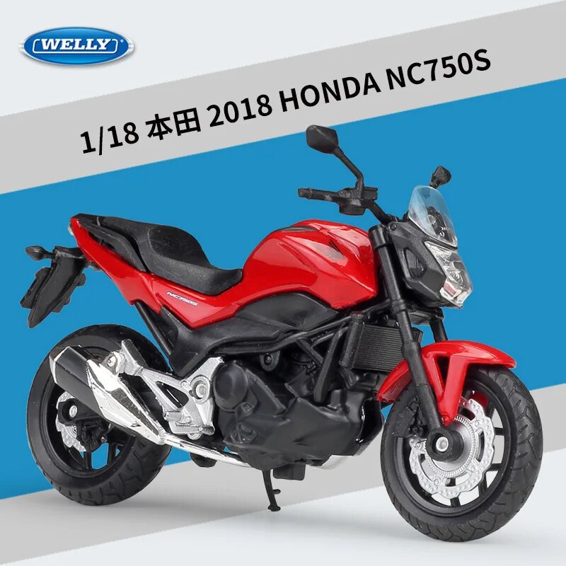 WELLY 1:18 Honda NC750S металлический мотоцикл