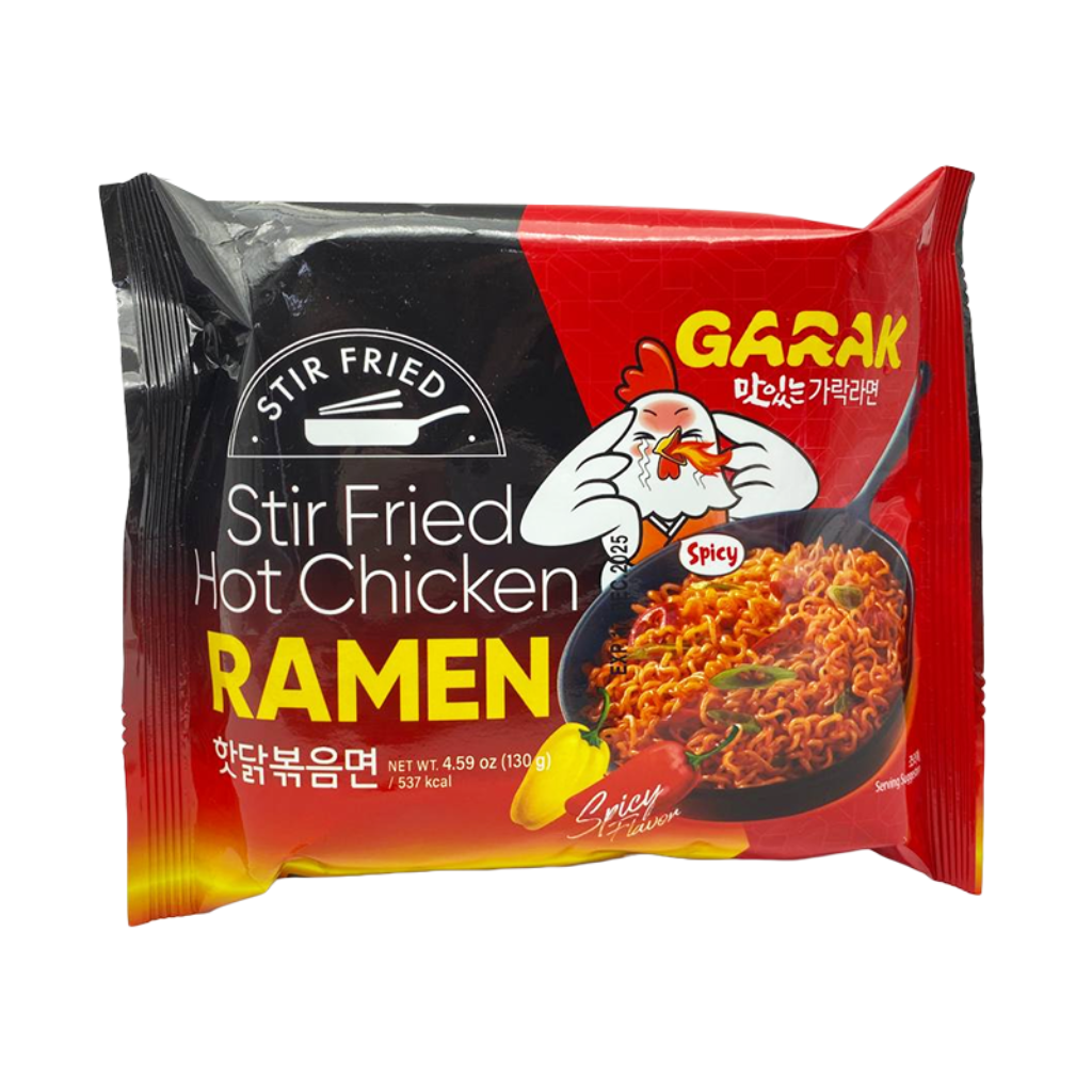 Лапша быстрого приготовления GARAK рамен Stir-fry со вкусом острой курицы 130 г, Южная Корея