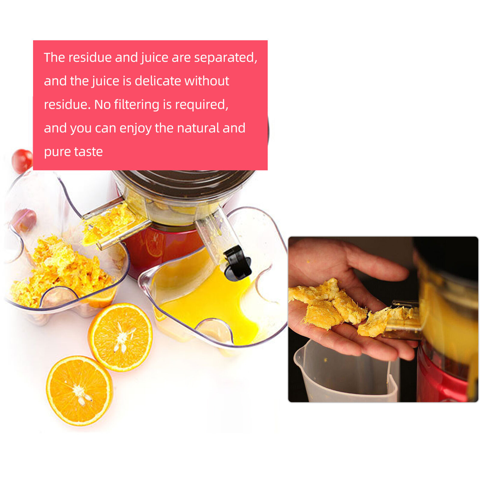 Соковыжималки, соковыжималка с медленным пережевыванием, соковыжималка холодного отжима с двумя режимами скорости, легко чистится, тихий мотор для овощей и фруктов, вилка европейского стандарта
