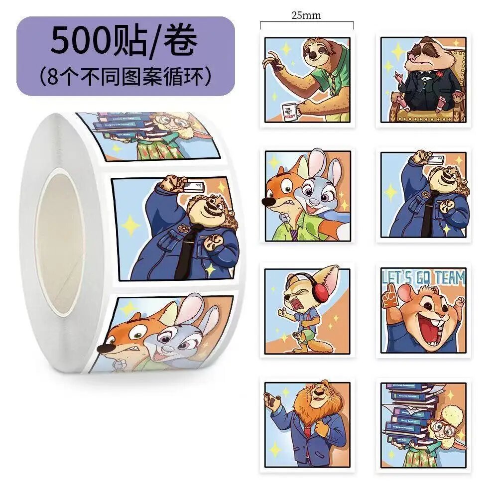 Набор наклеек Disney Zootropolis 500 шт.
