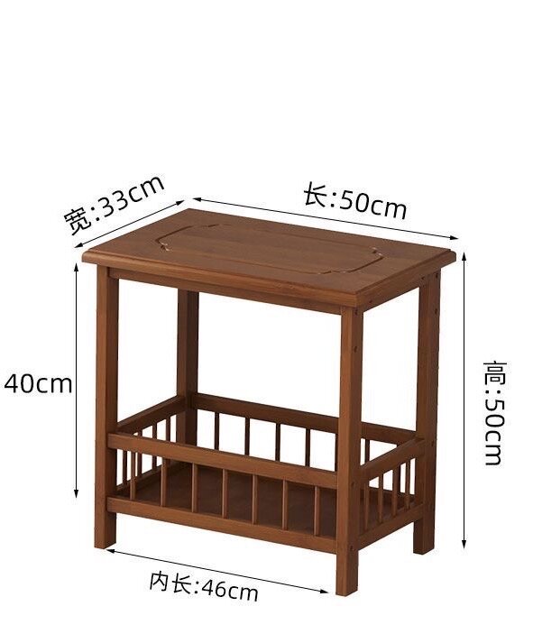 Китайский винтажный журнальный столик, материал — наньчжу, коричневый, 50*50 см